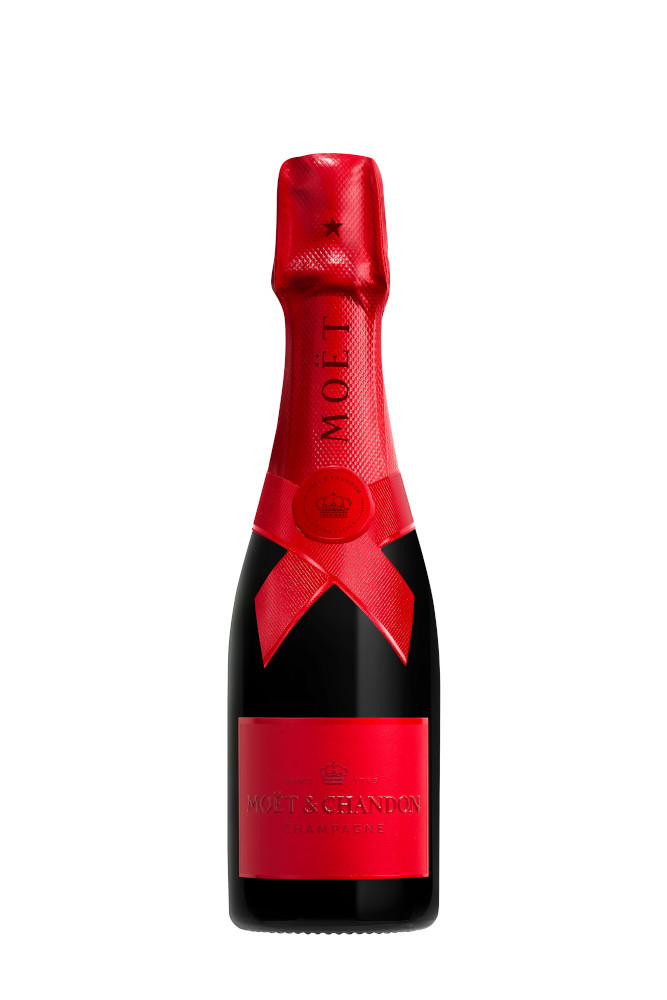 Moet & Chandon Imperial Brut - Limited Edition Red (187ml Mini/Split ...