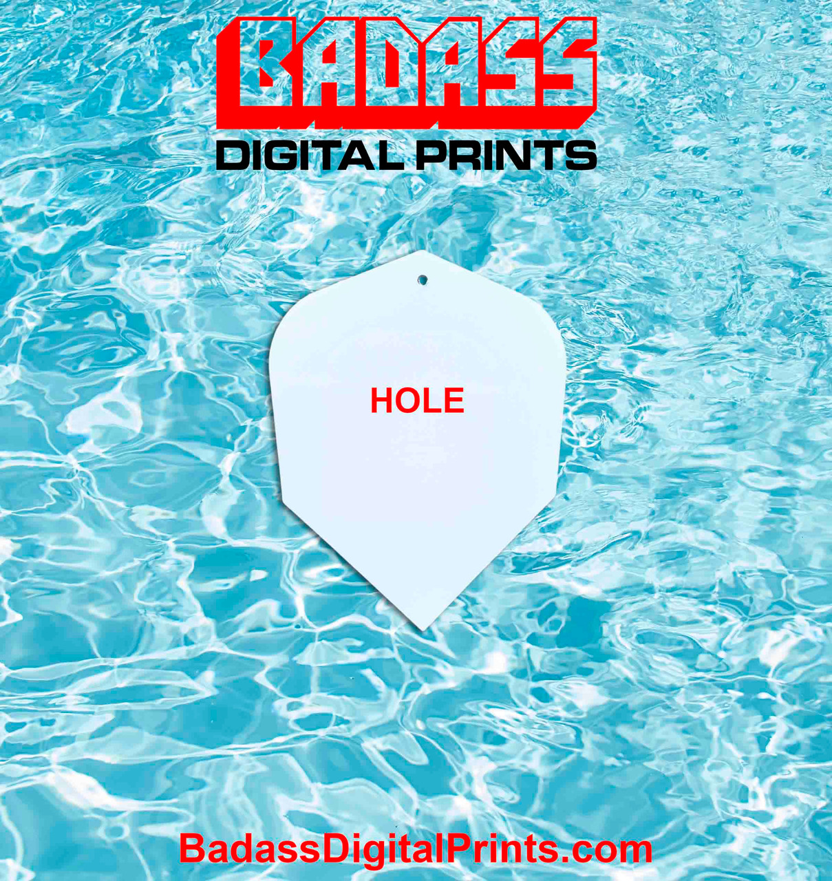 5.4"x7" Aluminum Shield Sublimation Blank - BADASS Digital Prints