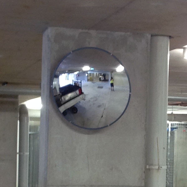 800mm round Internal Convex Safety Mirror + wall bracket - Premier ...