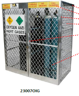 Oxidising Agent Gas Cylinder Locker - Premier Workplace Solutions