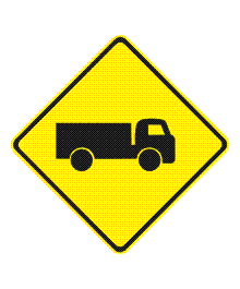 Truck warning sign Traffic Signs/Warning signs Premier Workplace Solutions
