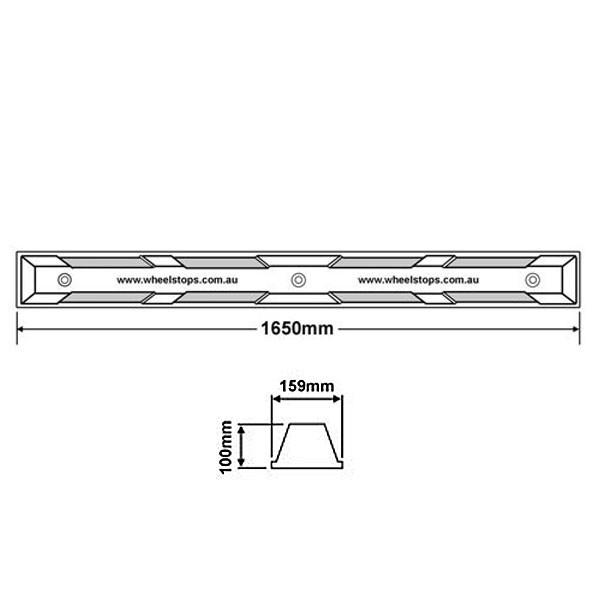Rubber wheel stops from PWS