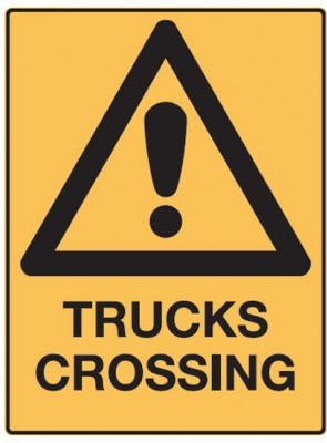 TRUCKS CROSSING SIGN - Premier Workplace Solutions