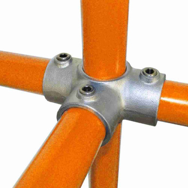 Four-way end connector