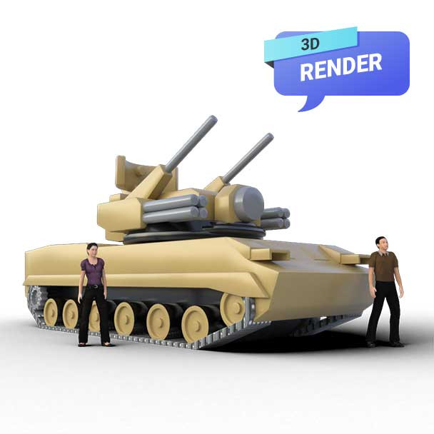 2S6 Tunguska Inflatable tank Decoy | i2k Defense