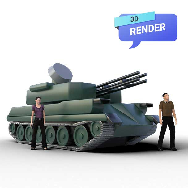 ZSU-23-4 Shilka Inflatable Tank Decoy for sale | i2k Defense