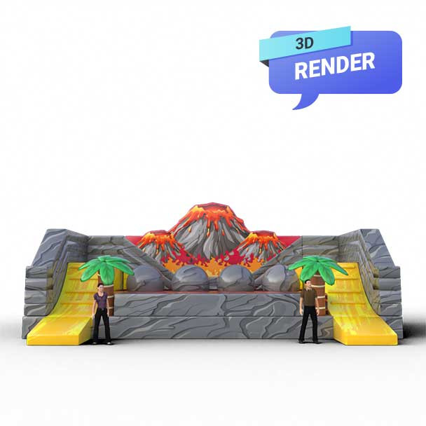 Lava Flow 4 Ball: Inflatable Battle Zone Adventure