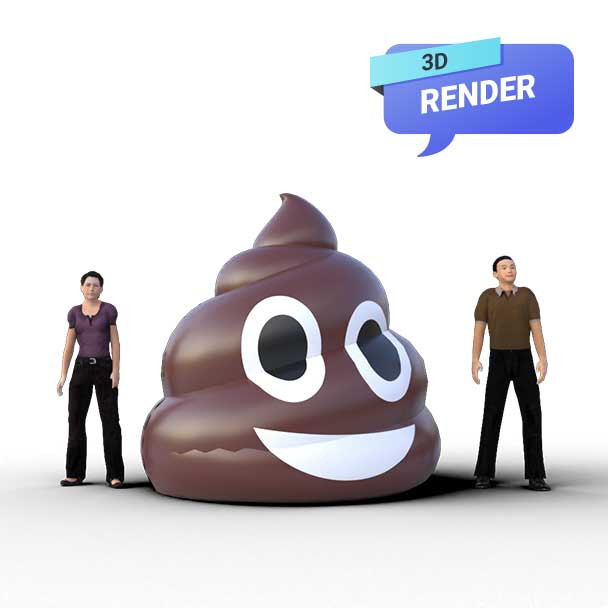 8' Selfie Poo: Quirky Inflatable Fun for Memorable Moments!
