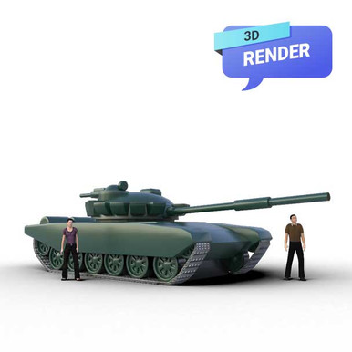 Inflatable Army Tank | i2k Defense