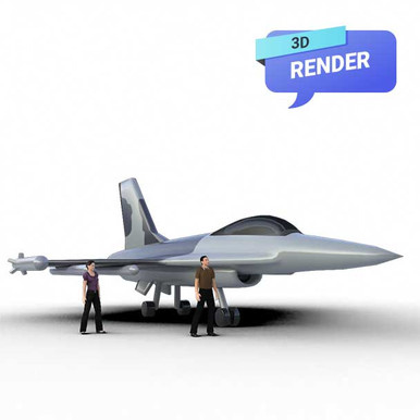 Inflatable fighter jet