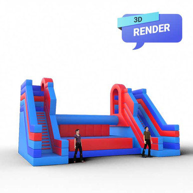Battle Zone Inflatable: Ultimate Jousting Bounce House Experience