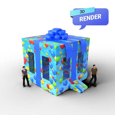 Commercial Bounce House Gift Box Jumper: Unforgettable Celebrations