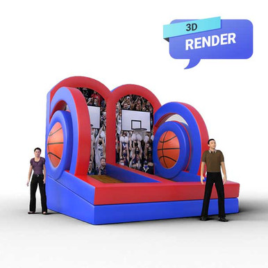 Air Ball: Dive into Inflatable Basketball hoop