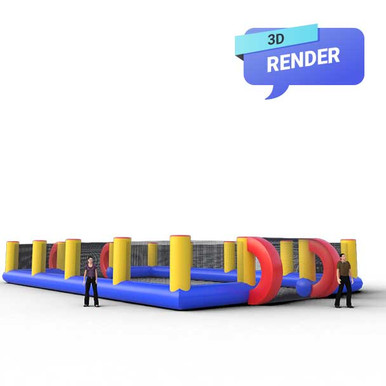 Human Foosball: Life-Size Team Challenge Game