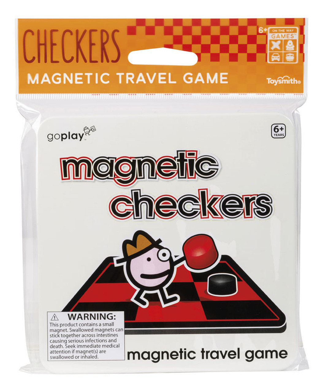 Magnetic Checkers Board Game Barrister