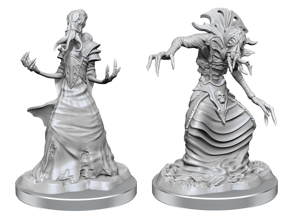 Mind Flayers–D&D Nolzur's Marvelous Unpainted Miniatures W18 - Board ...