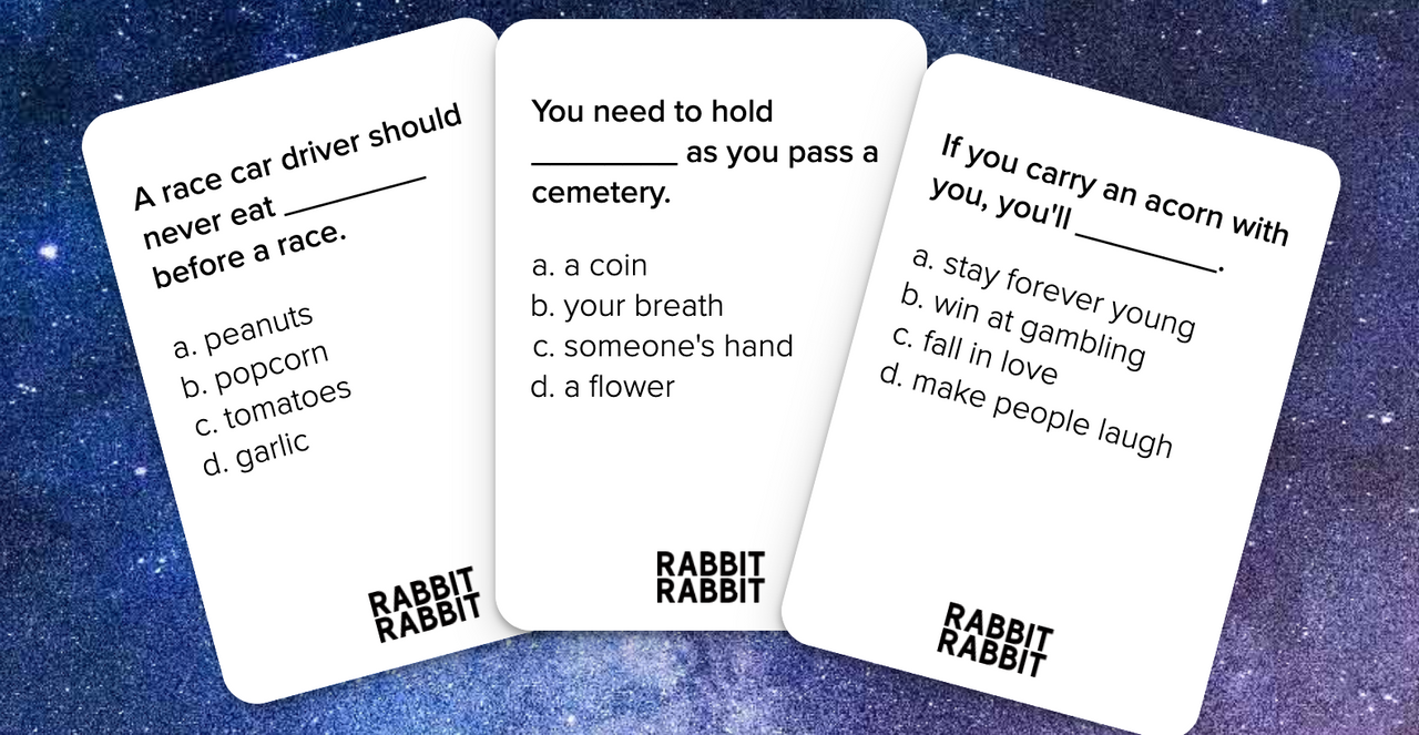 Rabbit Rabbit: A Game of Superstitions - Board Game Barrister