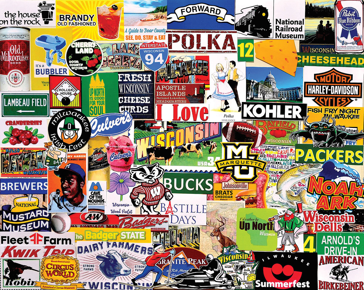 I Love Wisconsin 1000pc - Board Game Barrister