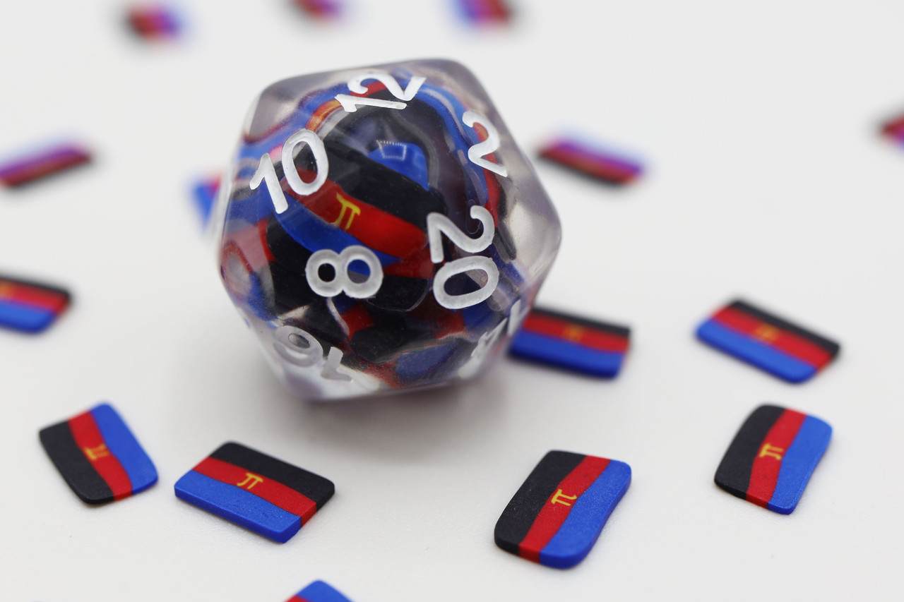 Poly Flag Inclusion Dice Set - Board Game Barrister