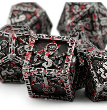 Reaper Blood & Iron, Metal Dice Set - Board Game Barrister