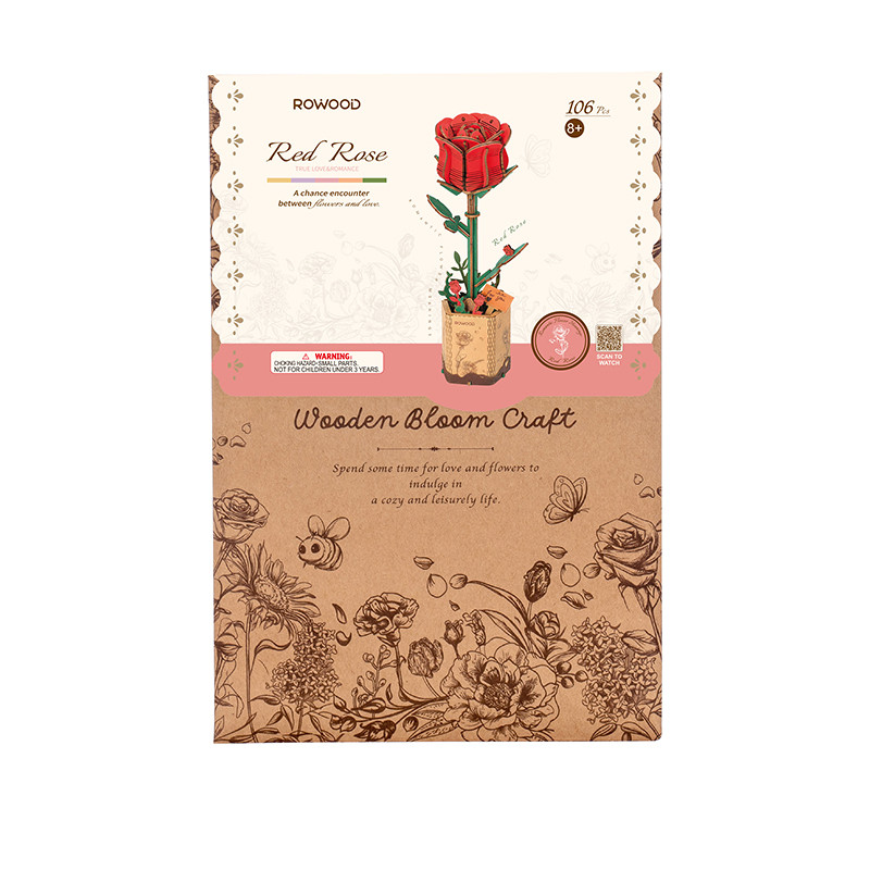 Red Rose, Bloom Craft Model Kit - Board Game Barrister