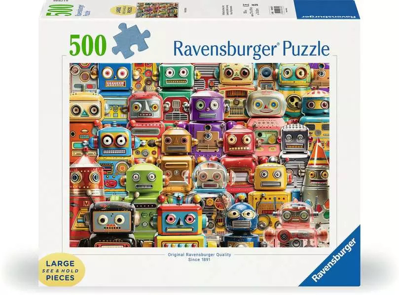 Retro Robots 500pc Large Format - Board Game Barrister