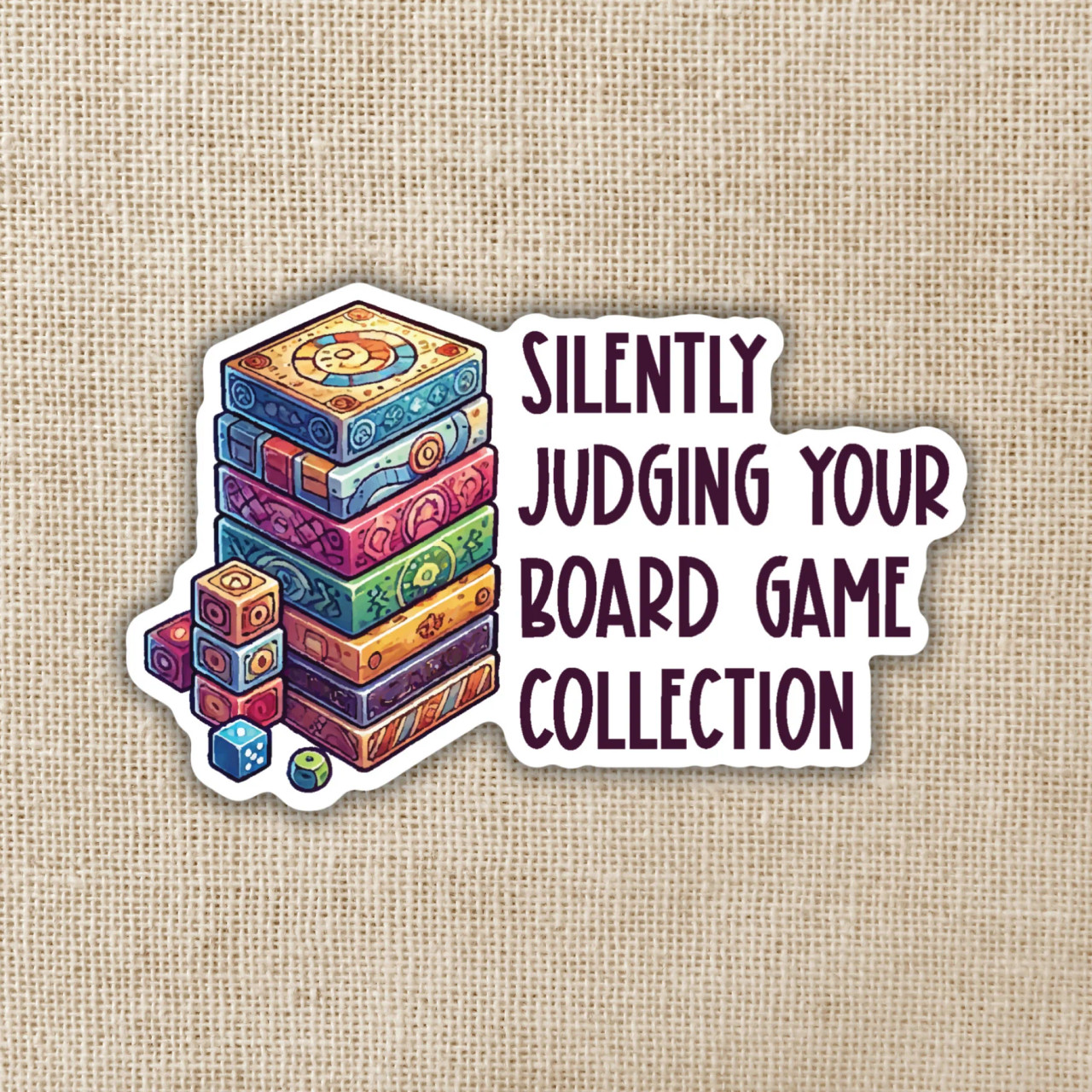 Sticker: Judging Your Board Game Collection - Board Game Barrister