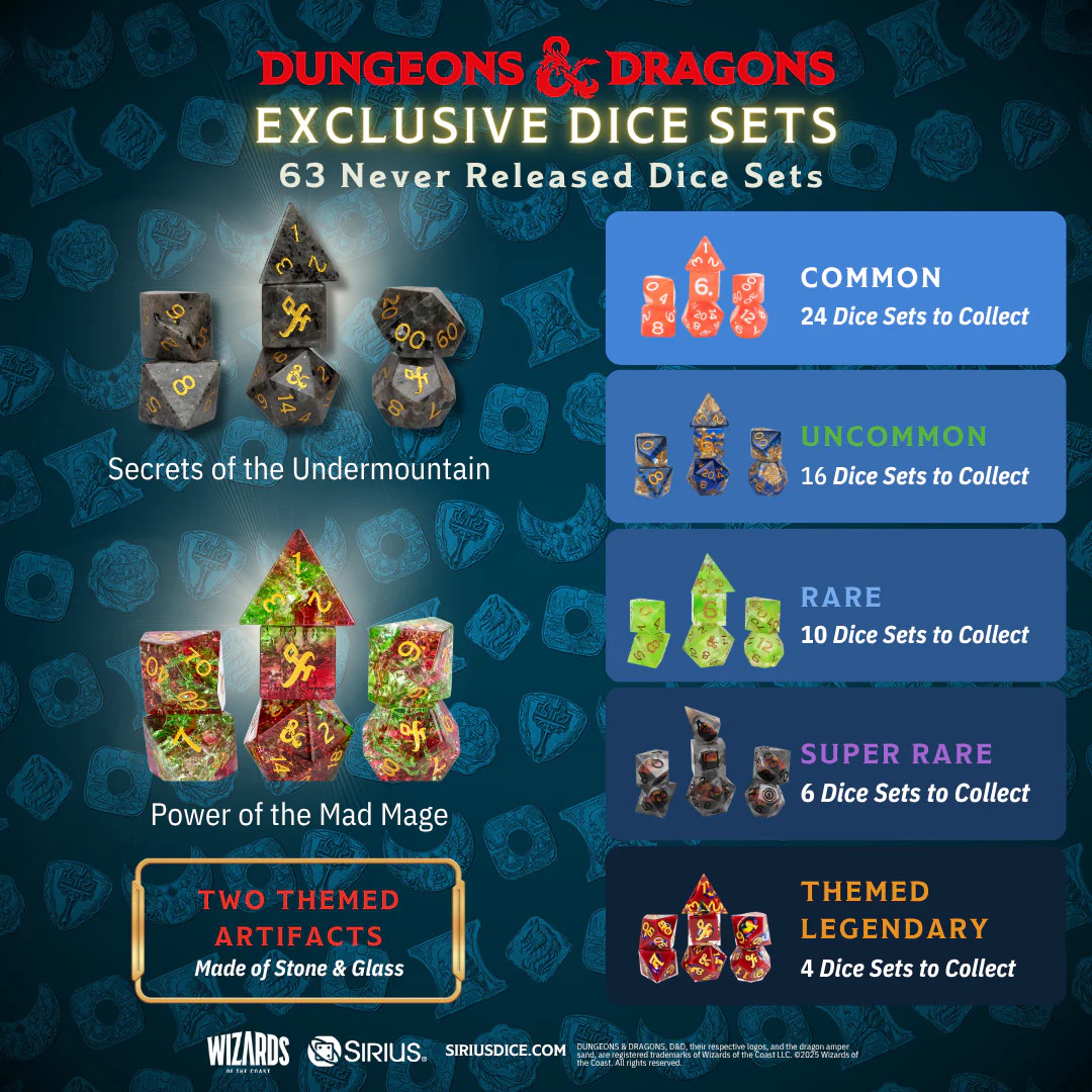 Undermountain Treasure Pack - Collectible Dice, Bag & Coin (Sold Out ...