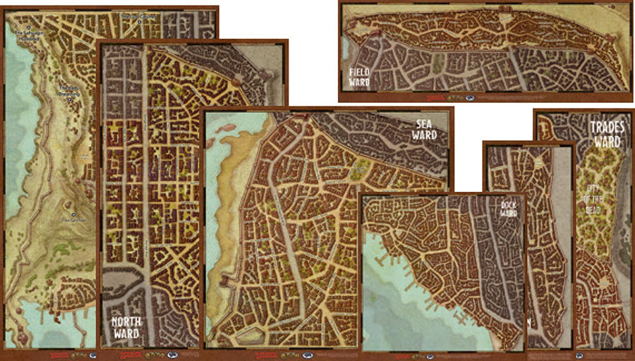 Dungeons & Dragons: Waterdeep Wards Map Set (Sold Out - Restock ...
