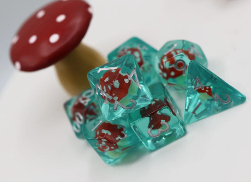 Power Up Mushroom Dice Set - Board Game Barrister