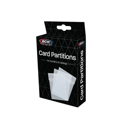 Card Partitions - Clear - Board Game Barrister