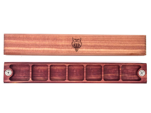 Chest of Holding Cherry Wood Wolf - Board Game Barrister