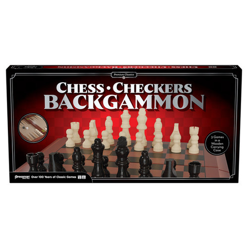 Chess, checkers, Backgammon - Pressman P - Board Game Barrister