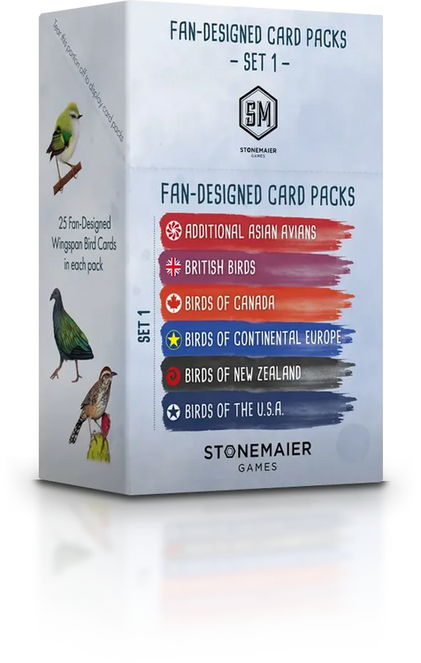Wingspan Fan-Designed Bird Packs: Display Box - Board Game Barrister
