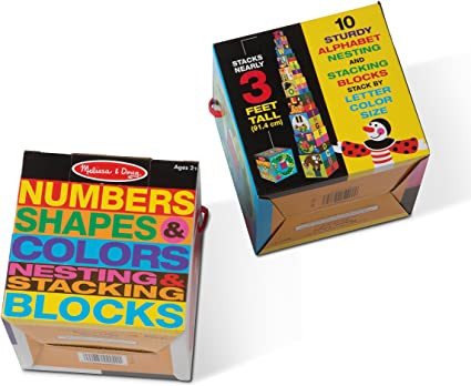 Numbers, Shapes, & Colors Nesting & Stacking Blocks (Sold Out - Restock ...