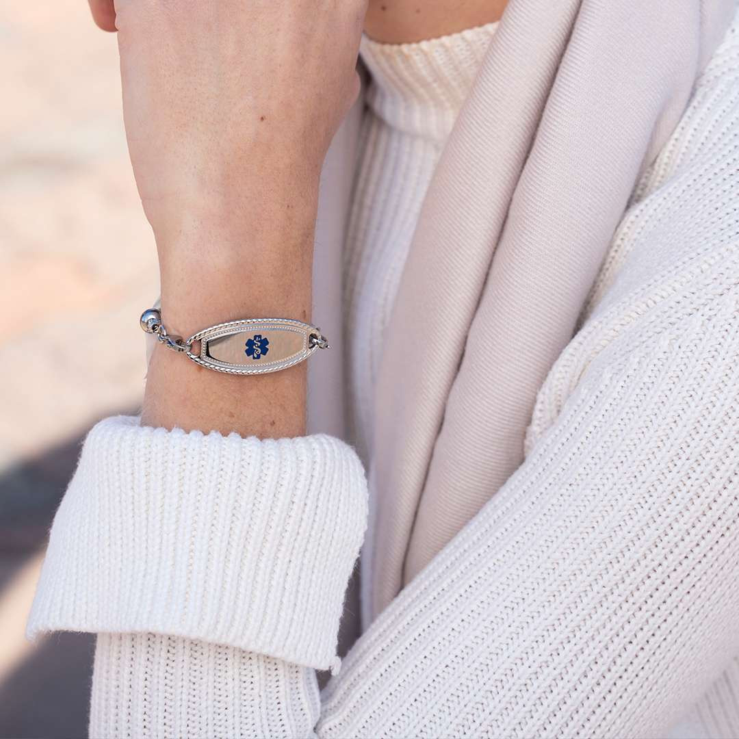 Medical ID - Color Changing Mood Beaded Medical ID Bracelet