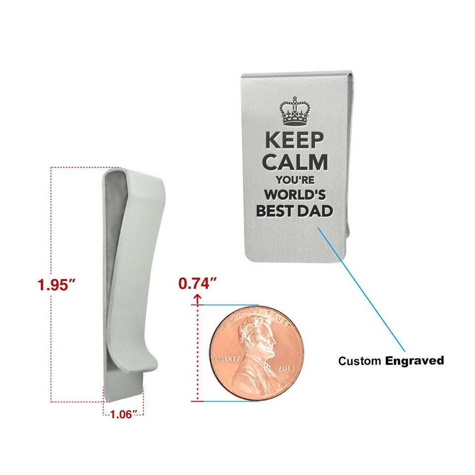Classic Personalized Money Clips - Custom money holder