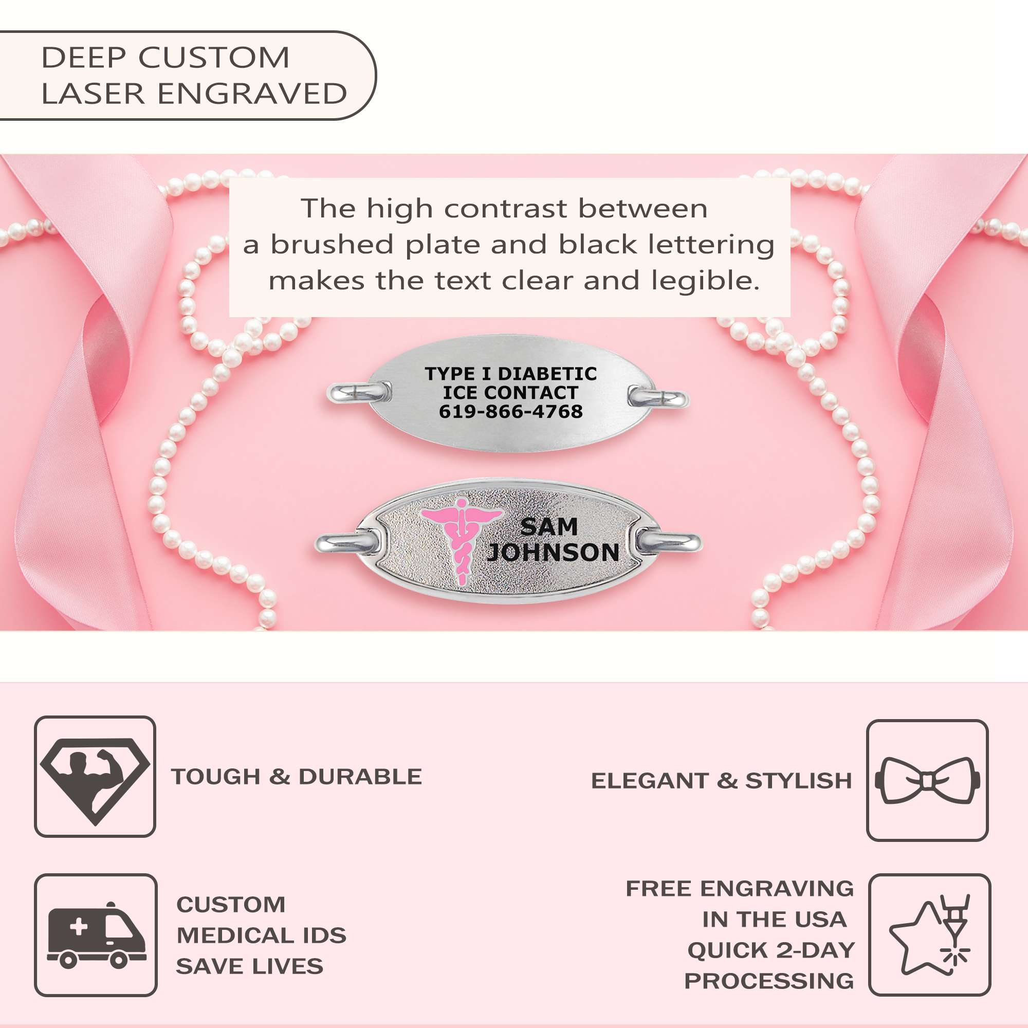 Medical ID - Dainty Medical ID Tag
