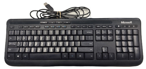 Microsoft Wired Keyboard 600 Model 1576 (BLACK) NO FEET X879297-001