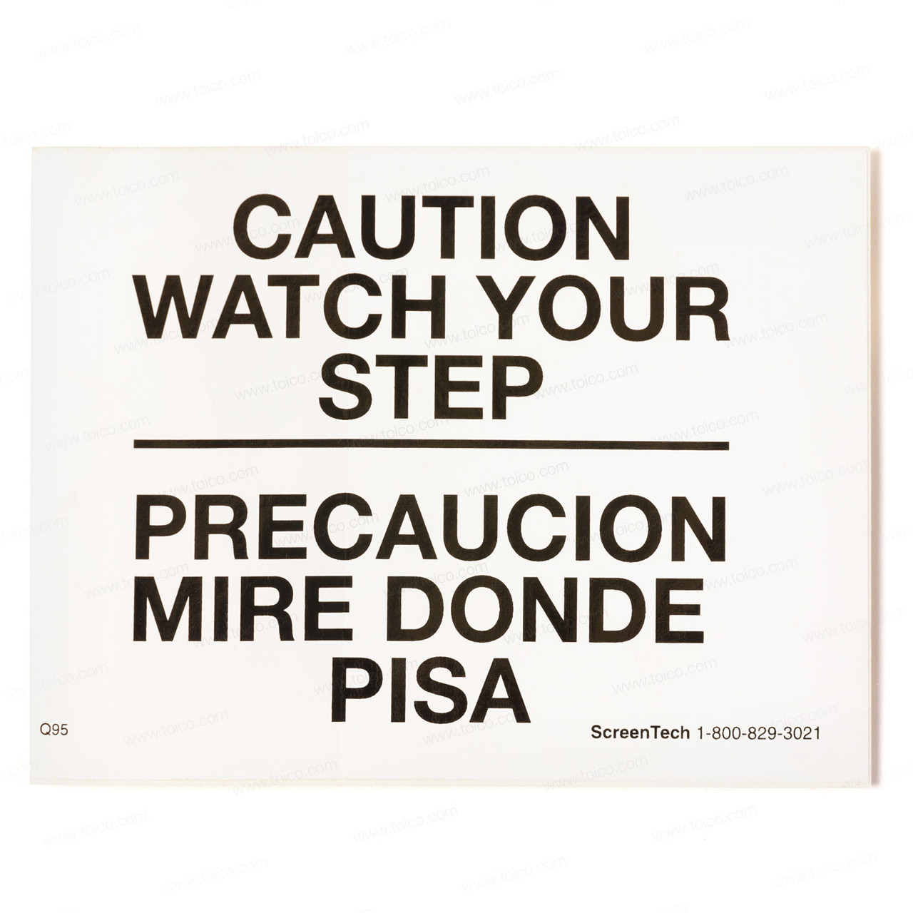 Watch Your Step Decal - Toico Industries, Inc