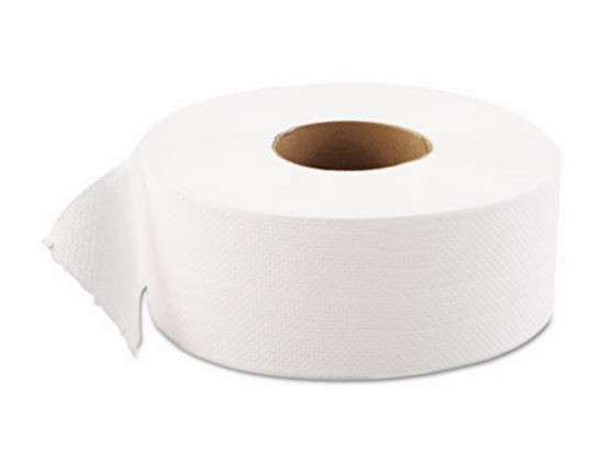 JRT Jumbo Bath Tissue, 1-Ply, White, 9'' dia, 12 Rolls/Carton - Toico ...