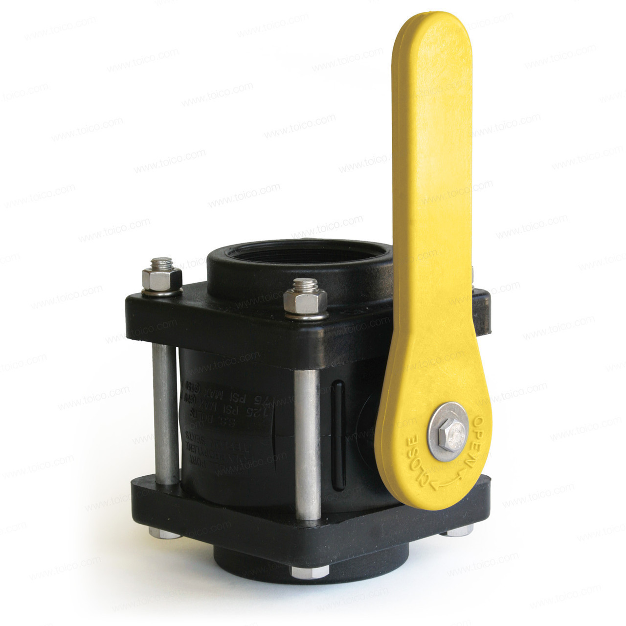2'' Standard Port Compact - 4 Bolt Ball Valve -Polypropylene - Toico ...