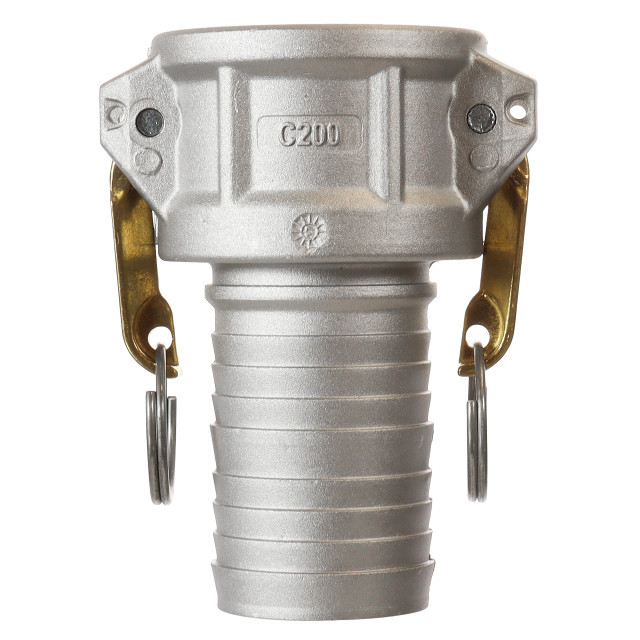 Part C-4" Female Camlock x Hose Shank Aluminum USA