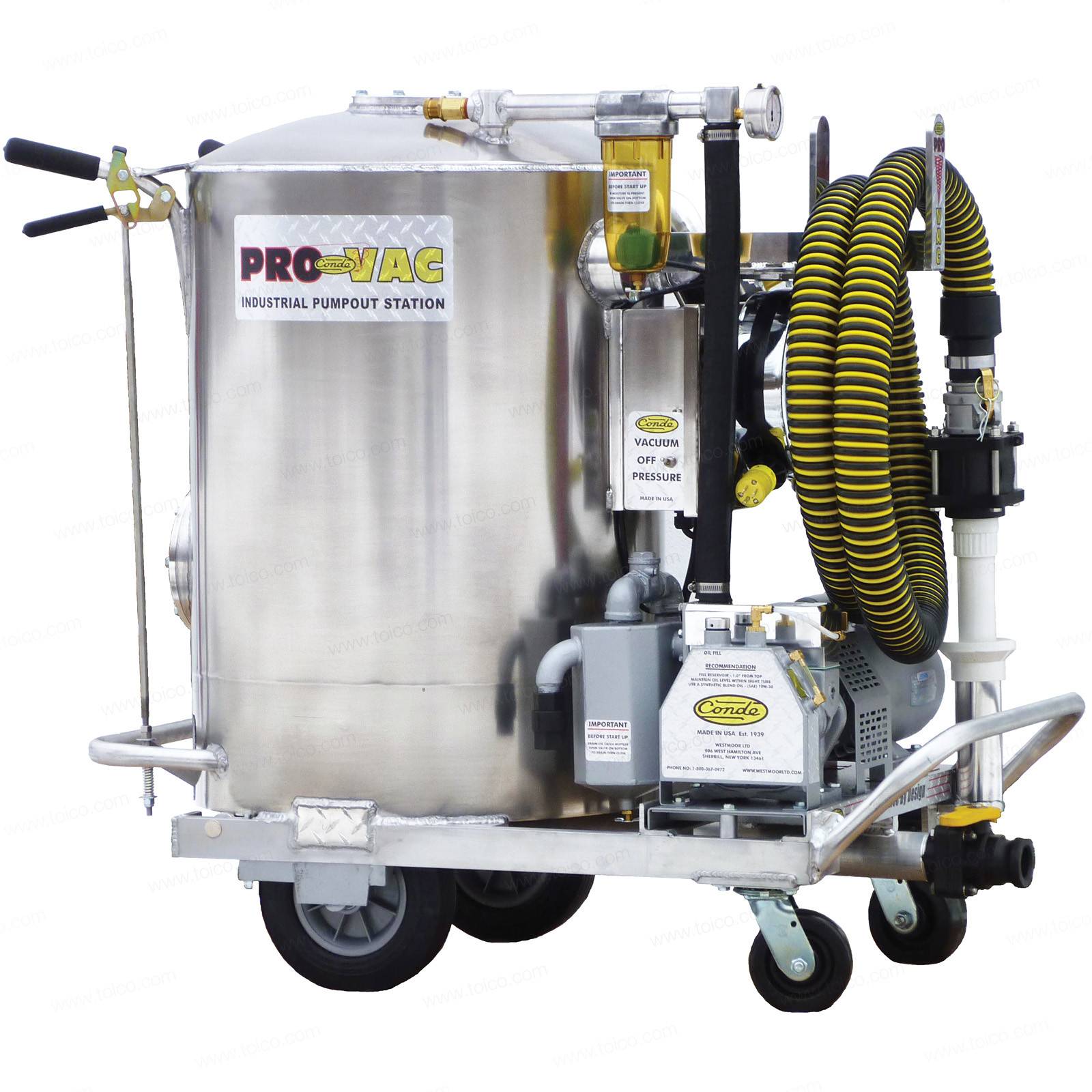 60 Gallon Aluminum Compact Vacuum Tank - Toico Industries, Inc