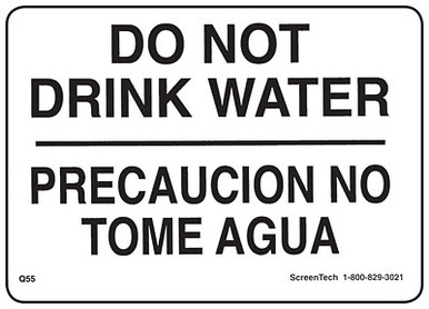 Do Not Drink The Water Decal - Toico Industries, Inc