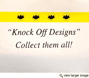 BATMAN Knockoff Design Labels "Peel & Stick" - Hoppin Hydros