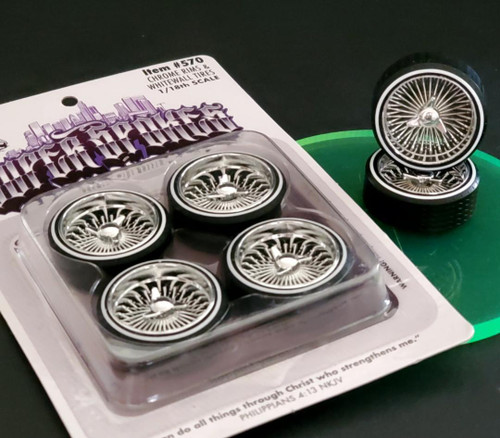 1/18 SUPER SPOKES LOWRIDER SPOKED SMOOTH Style 3 Prong K/O Rim & LOW ...