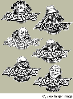 HOPPIN HYDROS LOCSTER Face Stickers 6 Styles - Hoppin Hydros