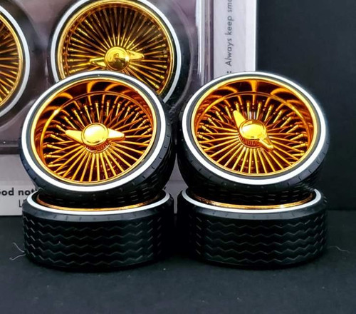 1/18 SUPER SPOKES LOWRIDER Wheels SMOOTH Style 2 Prong K/O Rim & LOW ...