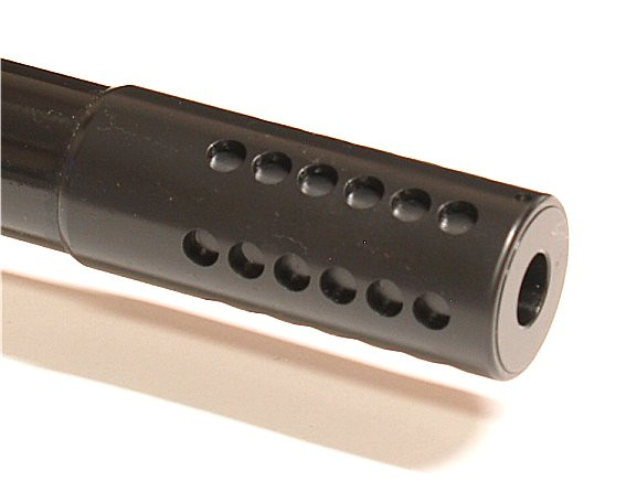 Brockman Open/Close Muzzle Brake BLUE Installed